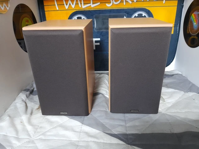 PAIR DENON SC-M50 Two-Way Bookshelf Speakers 20-50W 6-Ohms £45.00 ...