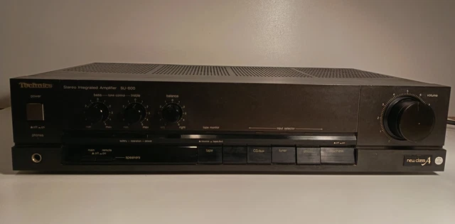 TECHNICS SU-600 STEREO Integrated Amplifier Amp Black Phono Stage Hifi ...