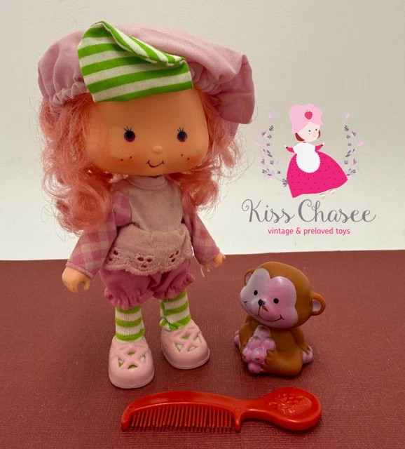VINTAGE 1980S 🍇 Strawberry Shortcake 🍇 Raspberry Tart Doll with Pet ...