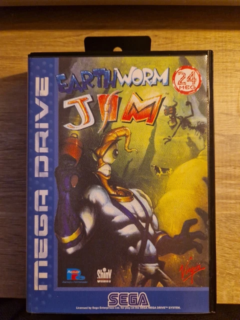 SEGA MEGADRIVE EARTHWORM Jim , Completo y como Nuevo, incluye ...