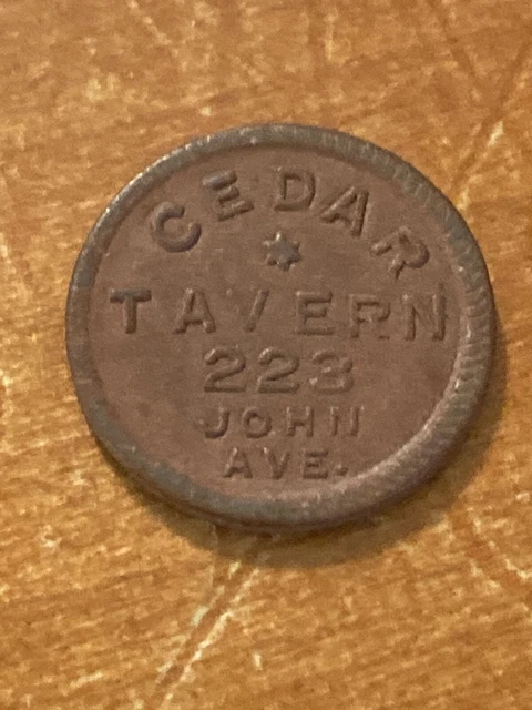 EVANSVILLE INDIANA TRADE Token Cedar Tavern fiber 2.5c £3.97 - PicClick UK