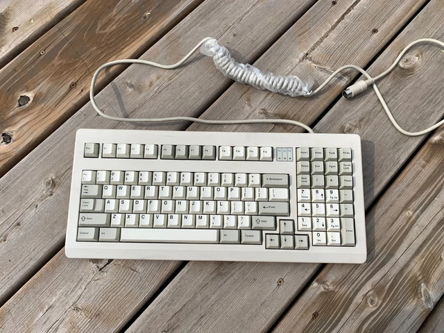 VINTAGE KEYBOARD CHERRY G80 1800 HFU MX Blue Mechanical Switches $300. ...
