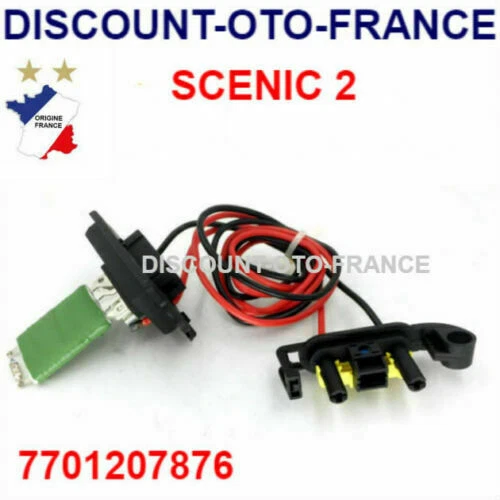 CONNECTEUR CHAUFFAGE RÉSISTANCE Renault Scenic 2 RESISTANCE 7701207876 ...