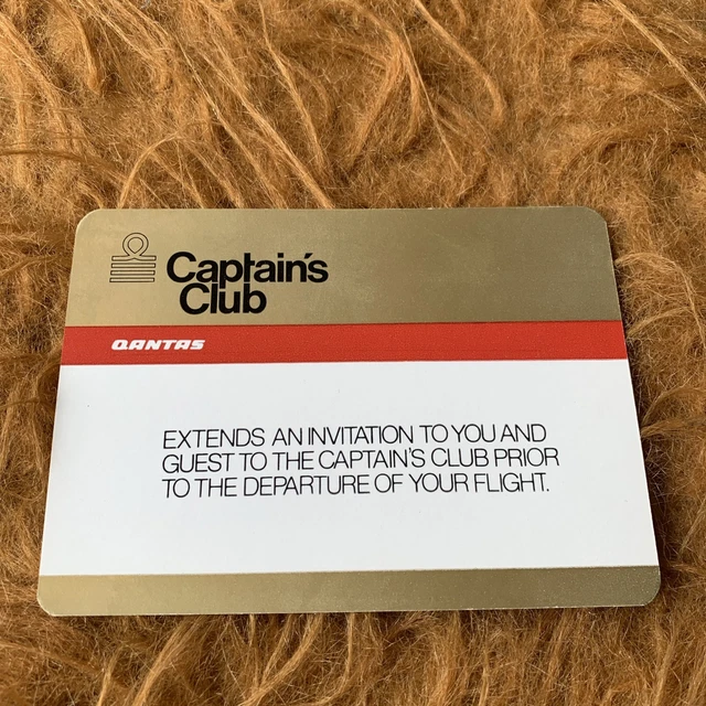 QANTAS CAPTAINS CLUB Invitation 1979 Rare Item £16.32 - PicClick UK