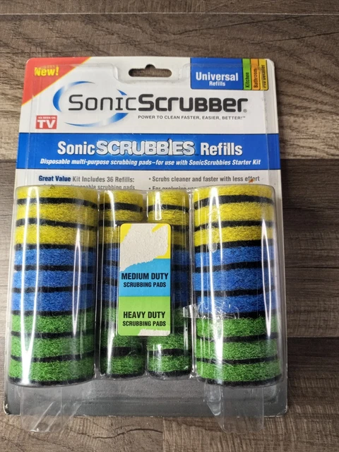 SONIC SCRUBBER SONIC Scrubbies Universal Refills Pack As Seen On TV £4. ...