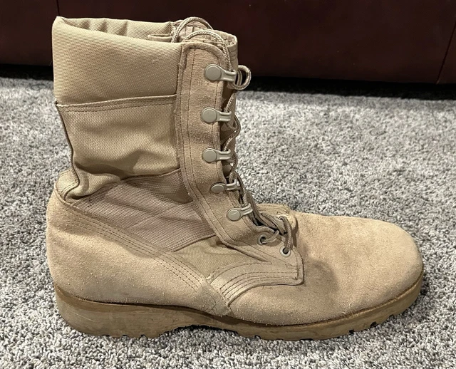 WELLCO COMBAT JUNGLE Boots Mens Size 11.5 Desert Tan Military Tactical ...