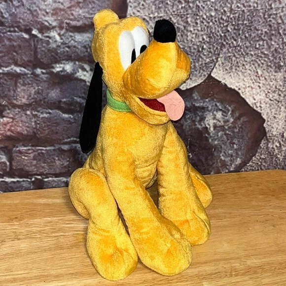 DISNEY JUNIOR MICKEY Mouse Clubhouse Plush Pluto 11" Tall Stuffed Toy ...