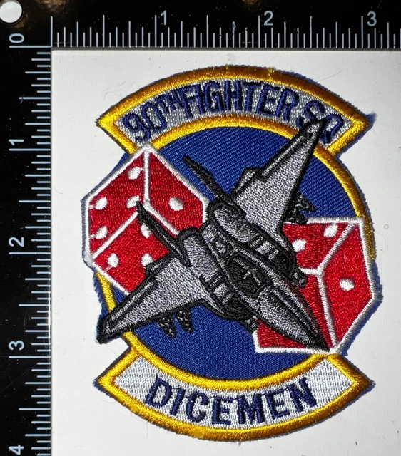 USAF 90TH FIGHTER Squadron Pair O Dice Dicemen Patch $22.00 - PicClick
