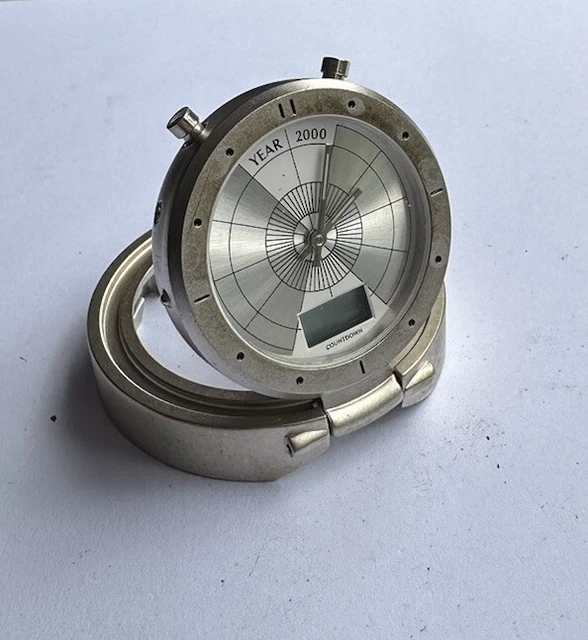 VINTAGE TROIKA COUNTDOWN 2000 Clk 56/Ma Solid Steel Desk Clock - Made ...