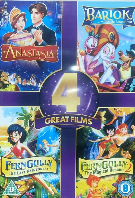 ANASTASIA/ BARTOK THE Magnificent / Ferngully / Ferngully 2 [DVD] NEW ...