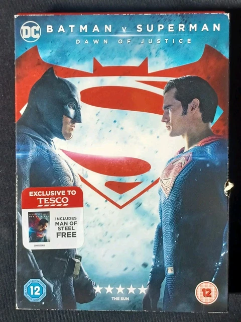 BATMAN V SUPERMAN - Dawn Of Justice DVD Includes Man Of Steel DVD ...