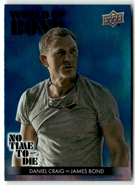 UPPER DECK 2025 James Bond 007 No. BB-6 Daniel Craig as James Bond Blue ...