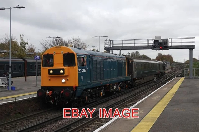 PHOTO CLASS 20 Loco No 20205 & 20007 With Gwr Mk3 Sleeper Coach 10601 ...
