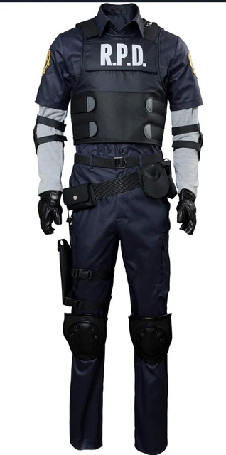 RESIDENT EVIL BIOHAZARD 2 Leon Scott Kennedy Police Cosplay Outfit size ...
