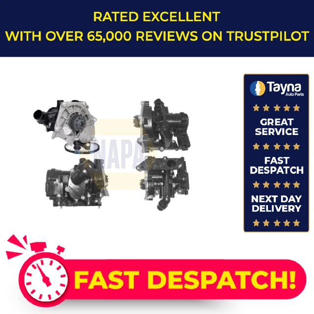 WATER PUMP FITS AUDI A6 C7, C8 1.8 2.0 2014 on Coolant NAPA 06K121011 ...