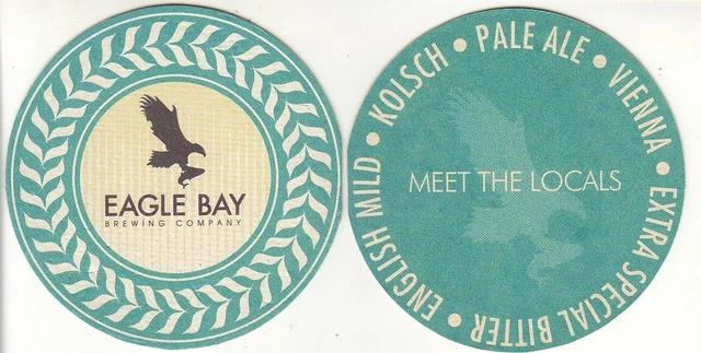 EAGLE BAY BREWING Co Australian Round Coaster Beermat 02 AA $3.99 ...