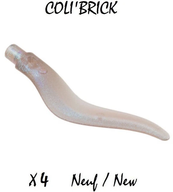 LEGO 69858 - 4x Wave Rounded Curved Single Flame Sword - Satin Trans ...