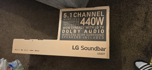 LG SOUNDBAR FOR TV with Surround Sound 5.1 channel US60TR 440w 2024 New ...