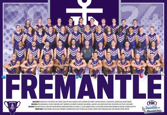 2024 Fremantle Dockers Afl Football Team Posterbig 420mmx300bargain 1499 Picclick Au