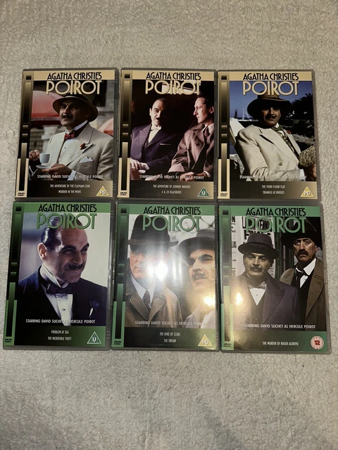 AGATHA CHRISTIE POIROT Collection Dvd Bundle X 6 Region 2 Set Detective ...