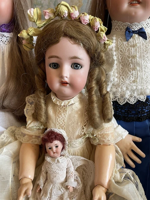 ANTIQUE GERMAN K*R SIMON HALBIG DOLL 22"T RARE FLIRTY EYES WORKS ...