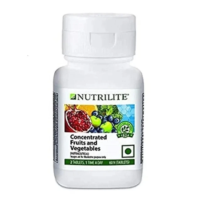 AMWAY NUTRILITE CONCENTRATED Fruits And Vegetables - 60 Tab £34.93 ...