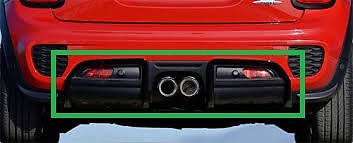 BRAND NEW GENUINE Mini JCW Aero Kit Rear Diffuser F56 F57 51192339046 £ ...