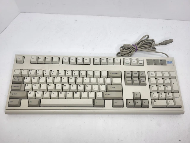 VINTAGE IBM MODEL M2 Buckling Spring PS/2 Keyboard 1395300 1991 £55.54 ...