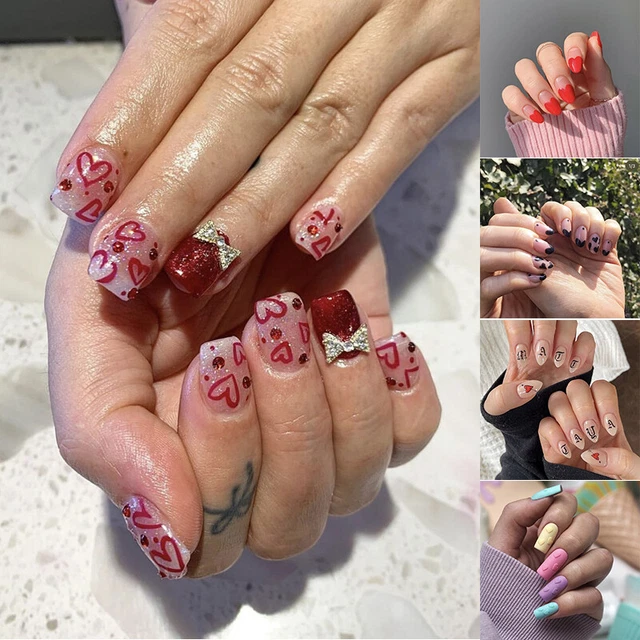 UNGHIE ARTIFICIALI ACRILICHE unghie artificiali da stampare manicure ...