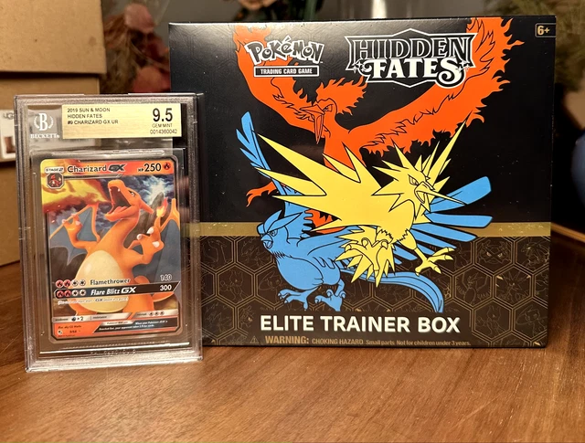 POKEMON HIDDEN FATES ETB 1st PRINT Factory Sealed ETB + 1 charizard gx ...