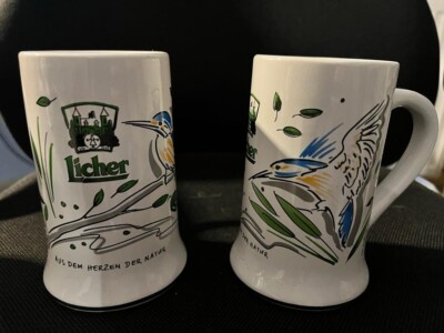 BIERKRUG SET VON Licher Bier "Eisvogel Vogel des Jahres 2009", limited ...