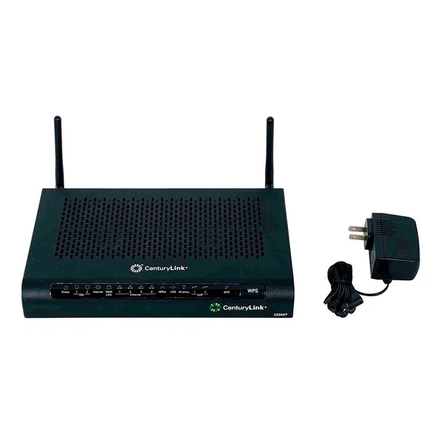 CENTURYLINK C2000T WIRELESS 802.11n ADSL2+ VDSL GPON Modem Router w ...