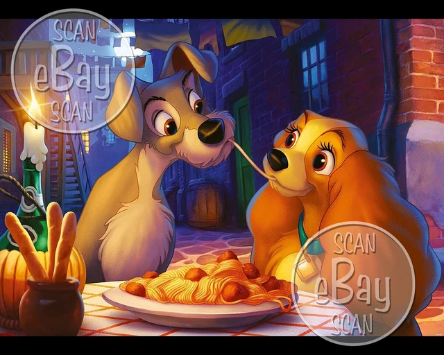 RARE! WALT DISNEY'S LADY AND THE TRAMP Cartoon 8 X 10 Color Photo £8.87 ...