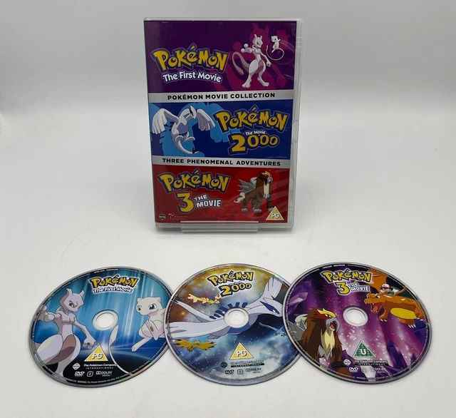 POKEMON MOVIE COLLECTION DVD Pokemon The First Movie, Pokemon 2000 ...