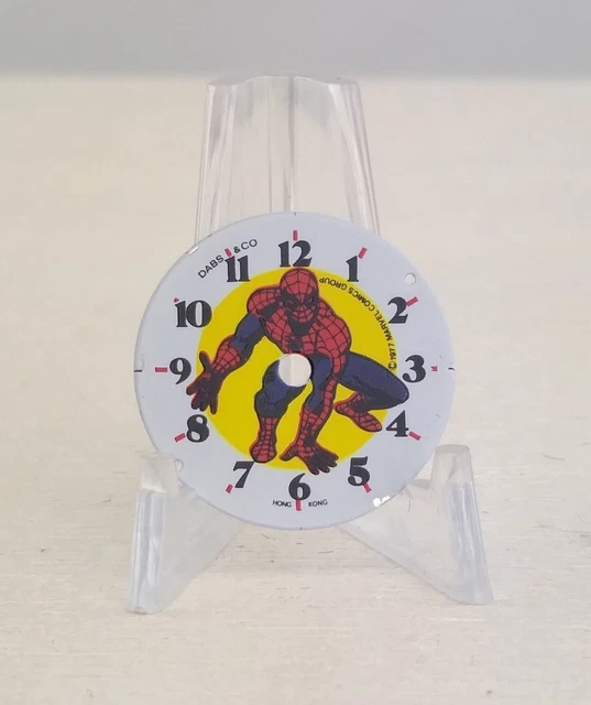 1977 SPIDER-MAN WATCH dial Marvel Comics Group by Dabs & Co 23.5mm wide ...