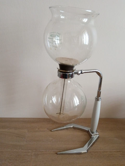 CAFETIÈRE À DÉPRESSION vintage Hellem 6 tasses sans brûleur. EUR 20,00 ...
