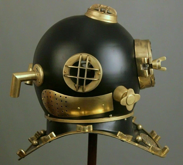 AMÉRICAIN MARINE MARK V Vintage Ancien Style Laiton Fonds Plongée ...