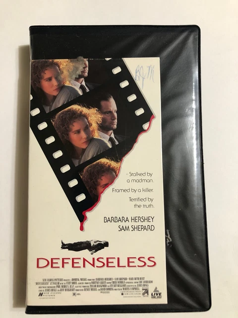 DEFENSELESS VHS 1990, 1994 Barbara Hershey Sam Shepard £6.42 - PicClick UK