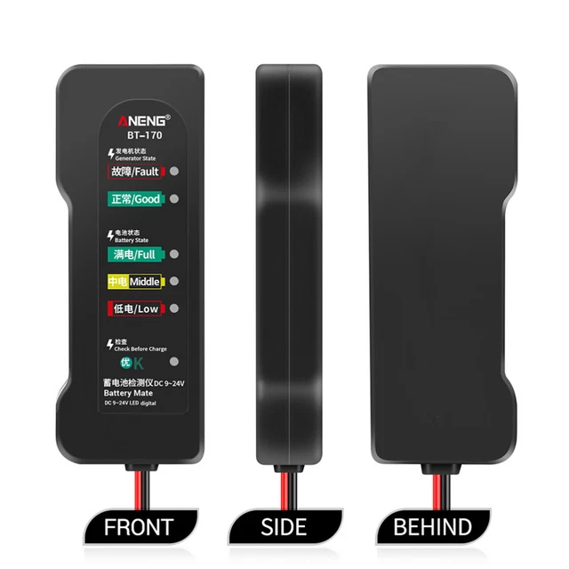 CURRENT TESTER BATTERY Overload Reminder Digital Multimeter Amp Test ...