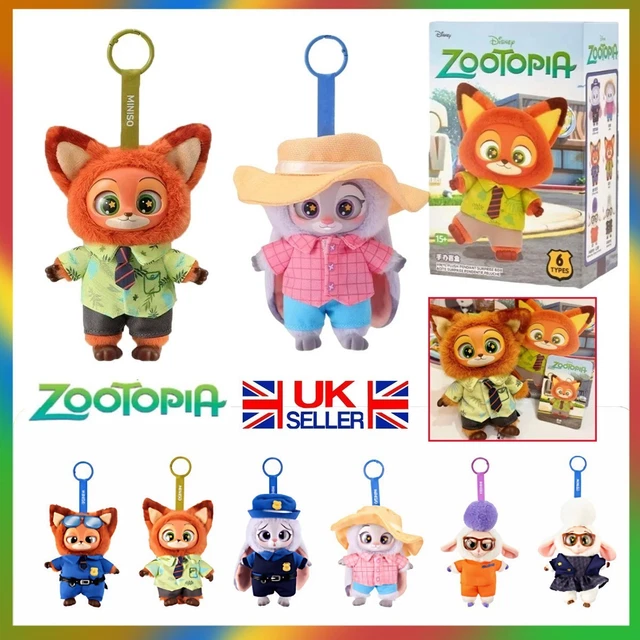 MINISO ZOOTOPIA SERIES Blindbox Confirmed Color, Plush Pendant ...