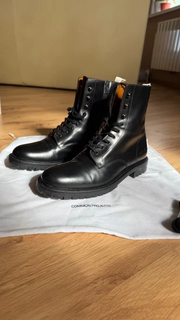 COMMON PROJECTS COMBAT Boots Men’s Black sz US13 EU46 £207.27 - PicClick UK