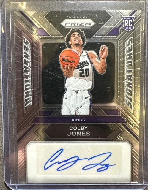 2023-24 PANINI PRIZM Basketball Colby Jones #SS-CE Silver Rookie Card ...