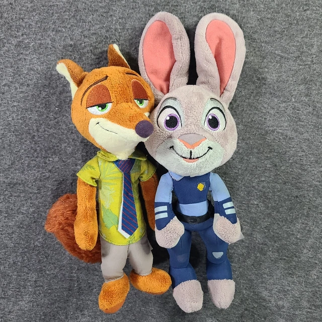 DISNEY ZOOTOPIA NICK Wilde Judy Hopps Peluche Tomy Fox Coniglio ...