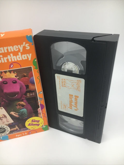 BARNEY - BARNEYS Birthday (VHS, 1992) Sing A Long The Lyons Group ...