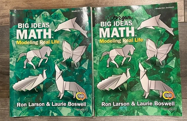 BIG IDEAS MATH Modeling Real Life Grade 3 Volume 1 & 2 Model for ...