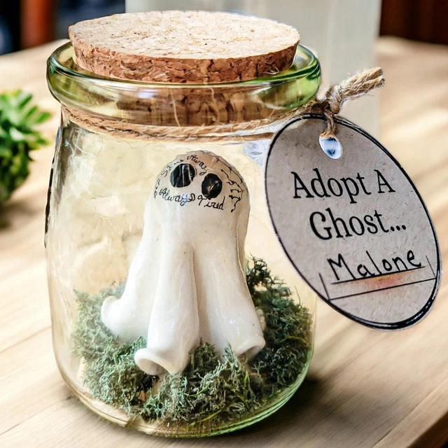 ADOPT A GHOST: Ghost in a Jar | Hilarious Handmade Desk Decor | Perfect ...