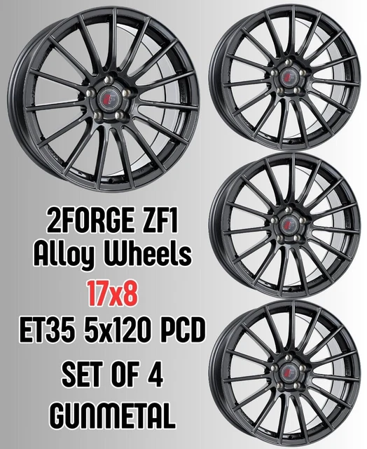 2FORGE ZF1 ALLOY Wheels - 17x8 5x120 PCD ET35 - 1Series Super Cup Spec ...