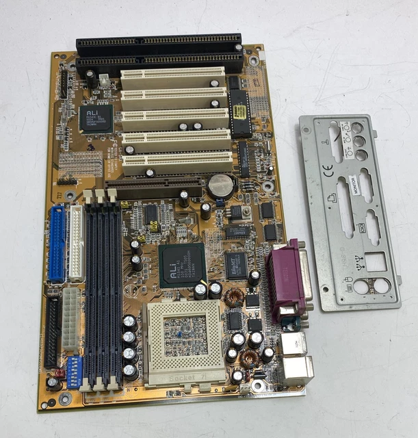 GIGABYTE GA-5AX REV 5.2 Socket 7 Motherboard - 2 x ISA, 5 x PCI & 1 x ...