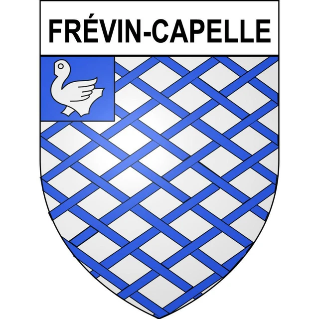 FRÉVIN-CAPELLE 62 VILLE sticker blason écusson autocollant adhésif EUR 6,99 - PicClick FR