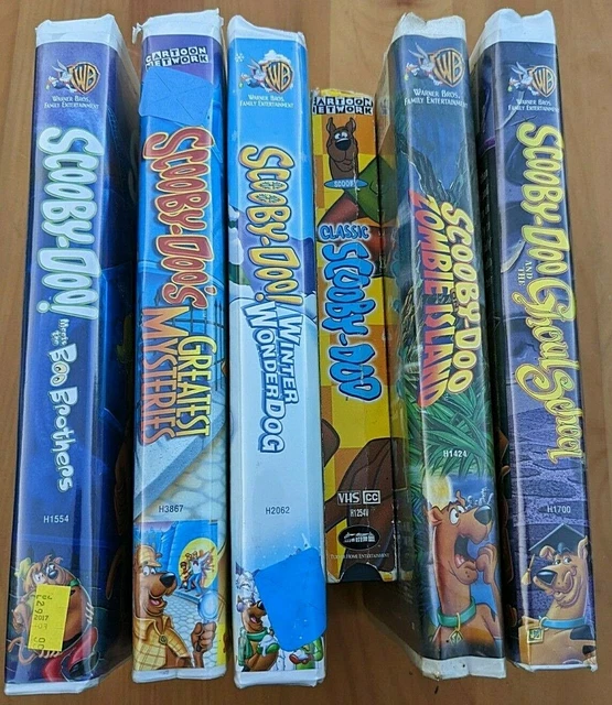 6 SCOOBY DOO VHS lot Zombie Island Alien Invaders Witch’s Ghost Ghoul ...